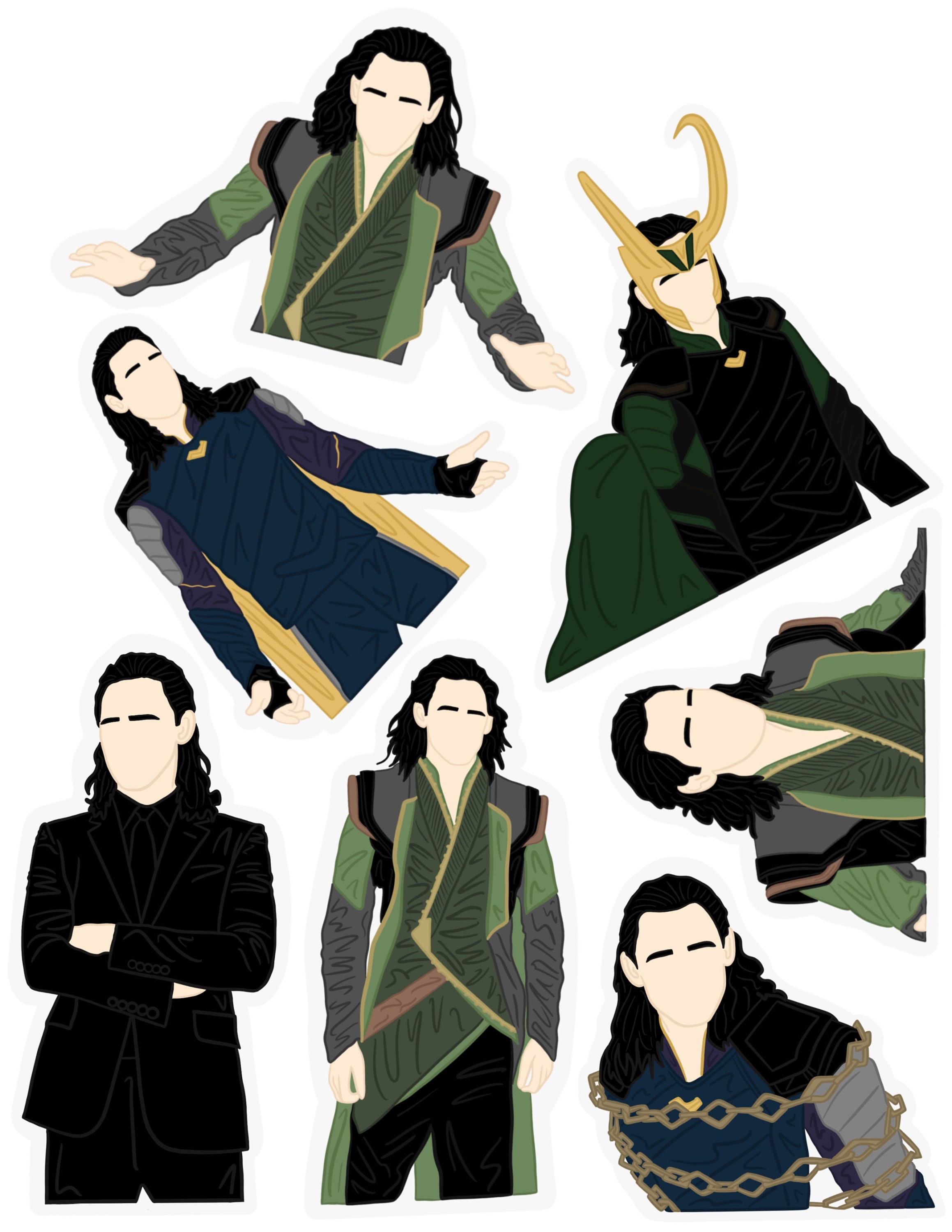 Loki Sticker Pack - Etsy UK