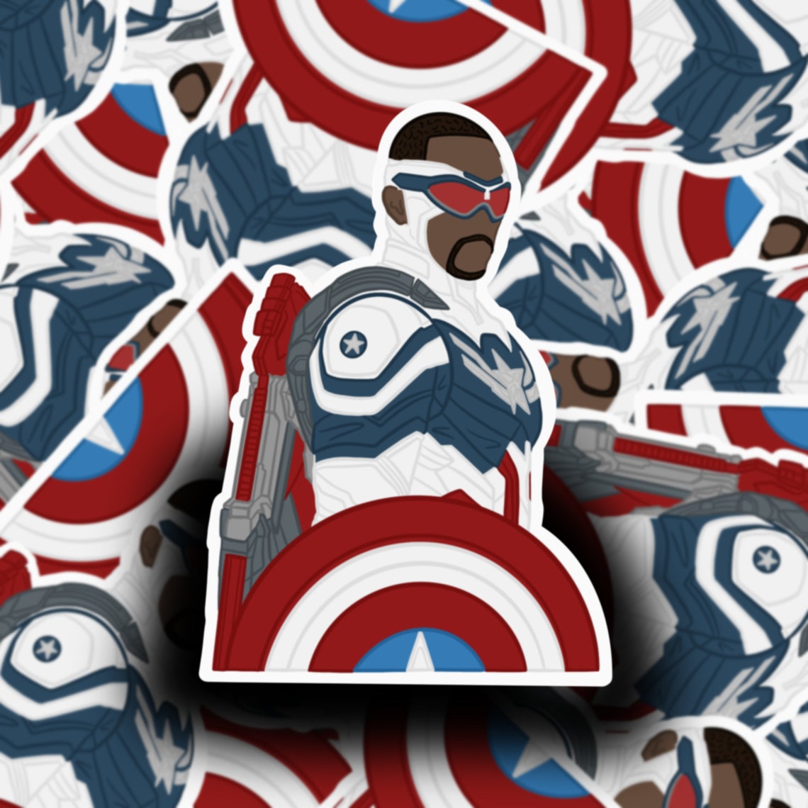 Captain America Sticker Pack - Etsy
