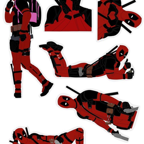 Deadpool Metal Emblem Badge Sticker Decal 5 Pack - Etsy