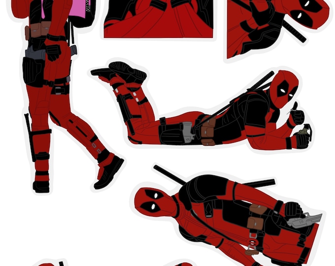 Deadpool Sticker Pack - Etsy