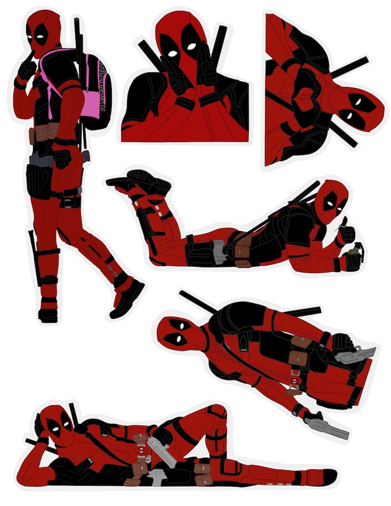 Deadpool Sticker Pack - Etsy