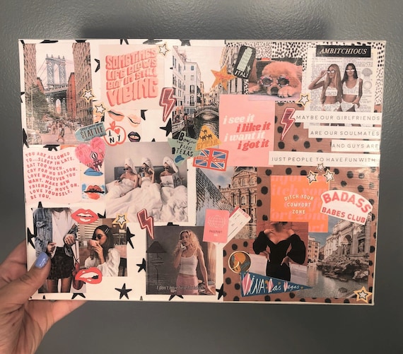 Mood Board/ Inspiration Board Collage Canvas | Etsy