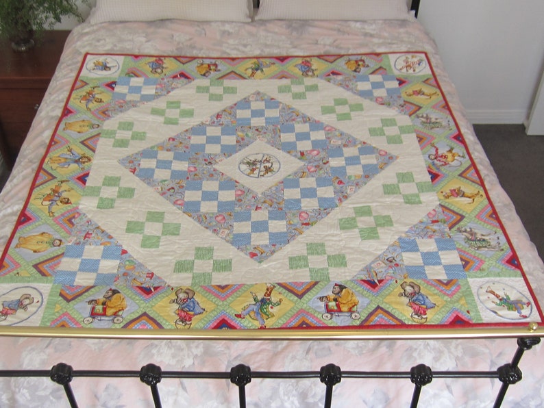 Circus Patchwork Quilt Kids Quilt - Etsy