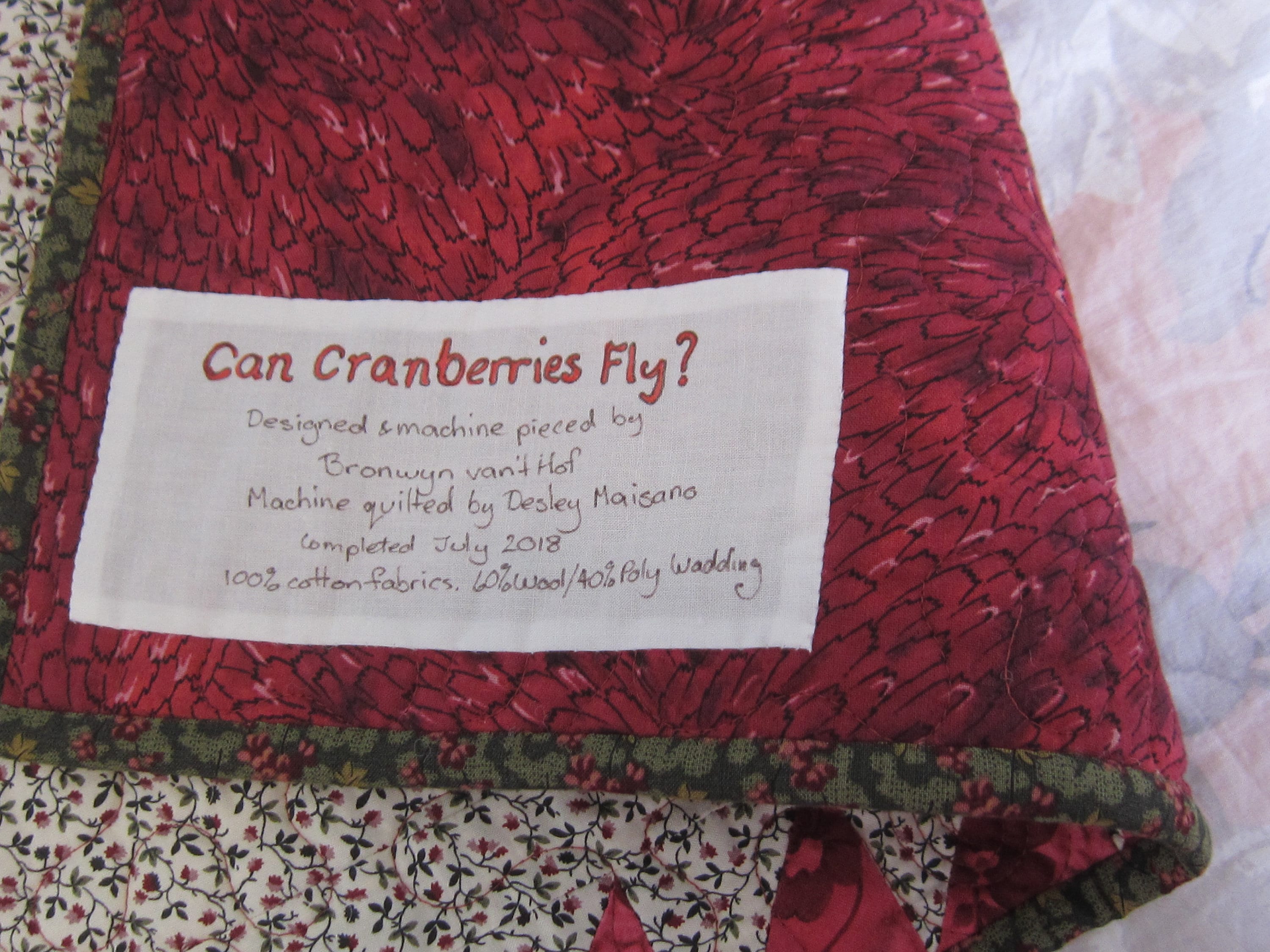 Can Cranberries Fly Patchwork Quilt Lap Size - Etsy