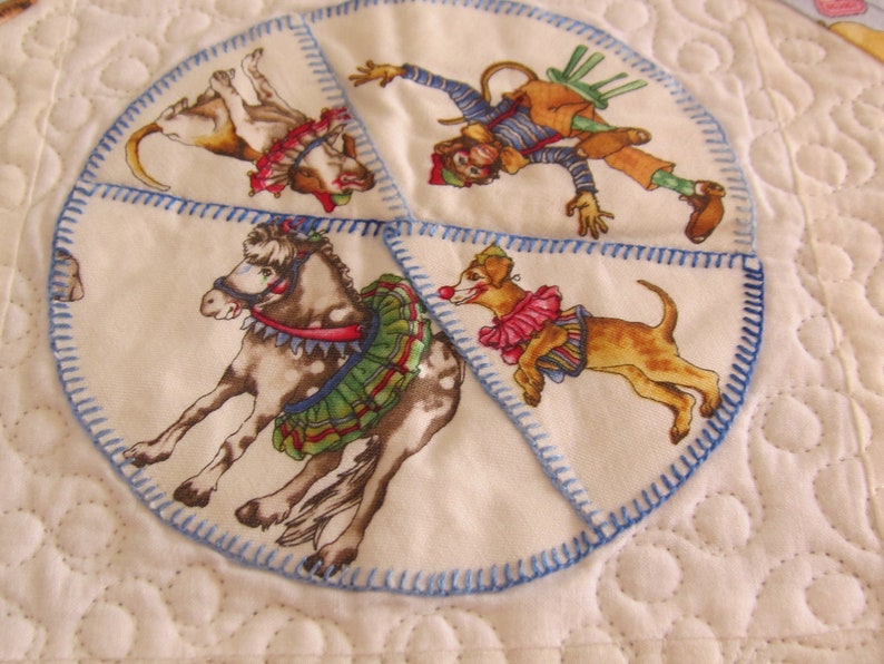 Circus Patchwork Quilt Kids Quilt - Etsy