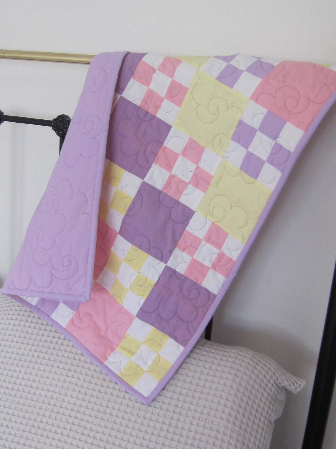 Pastel Purple Patchwork Quilt Baby Quilt - Etsy