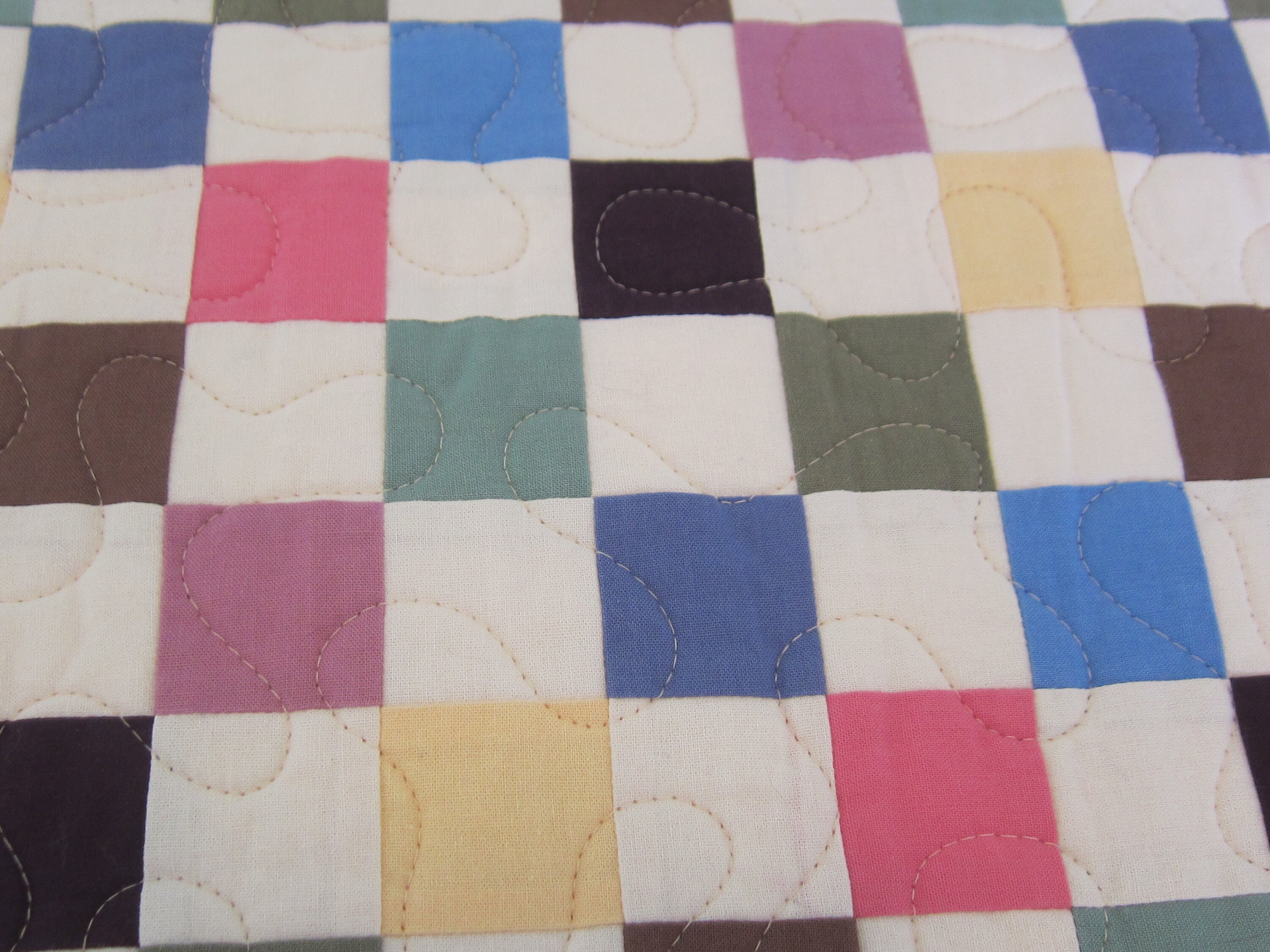 Paintbox Cream Patchwork Quilt Baby Quilt - Etsy