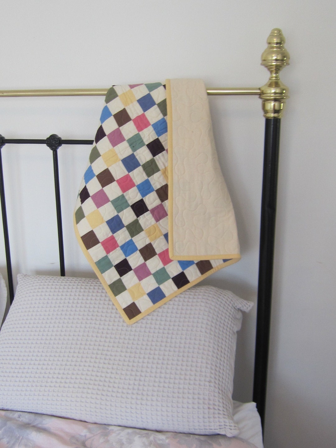 Paintbox Cream Patchwork Quilt Baby Quilt - Etsy