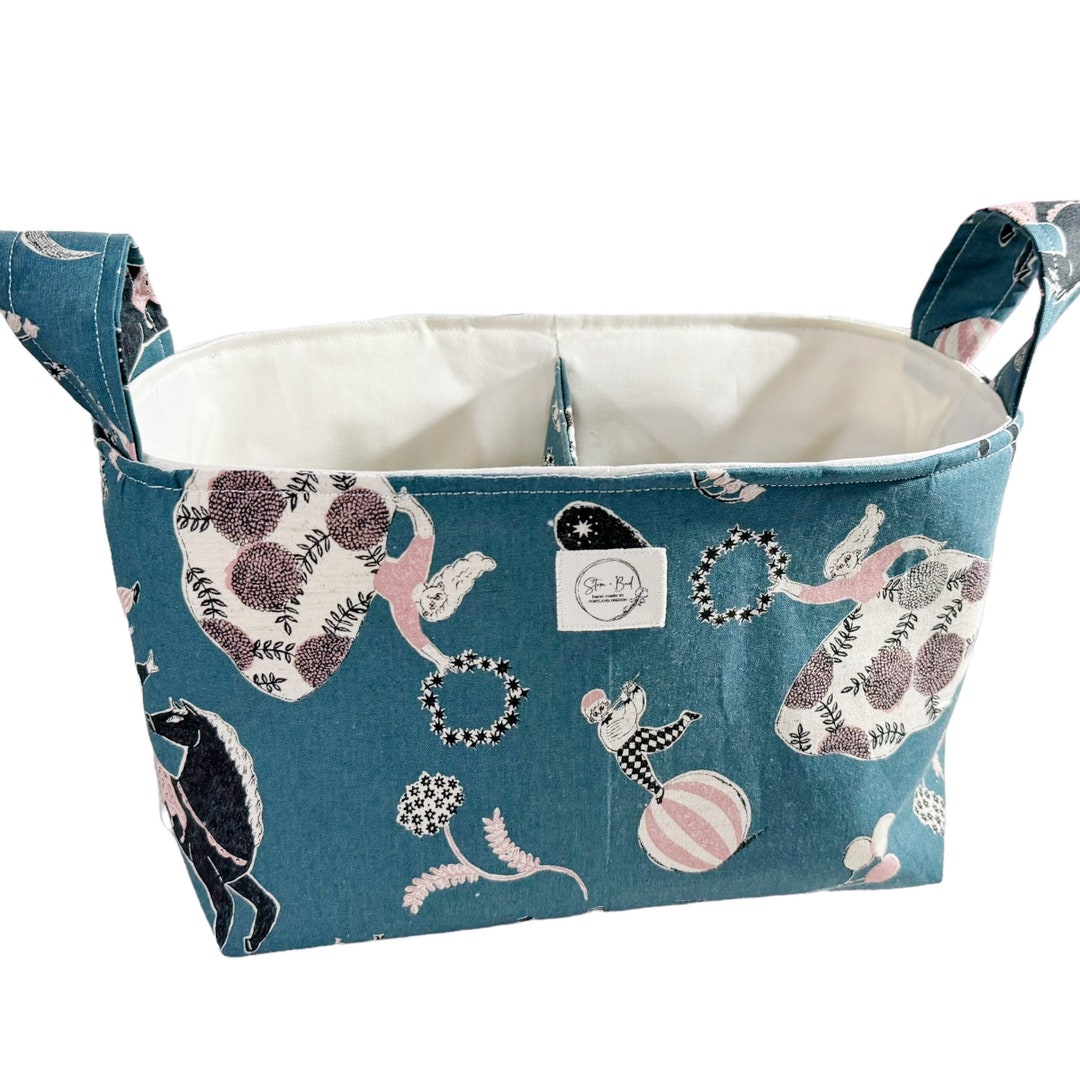 Vintage Circus Night Print Linen/cotton Sanae Sugimoto Kokka Divided ...