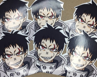 Shinra Sticker - Etsy