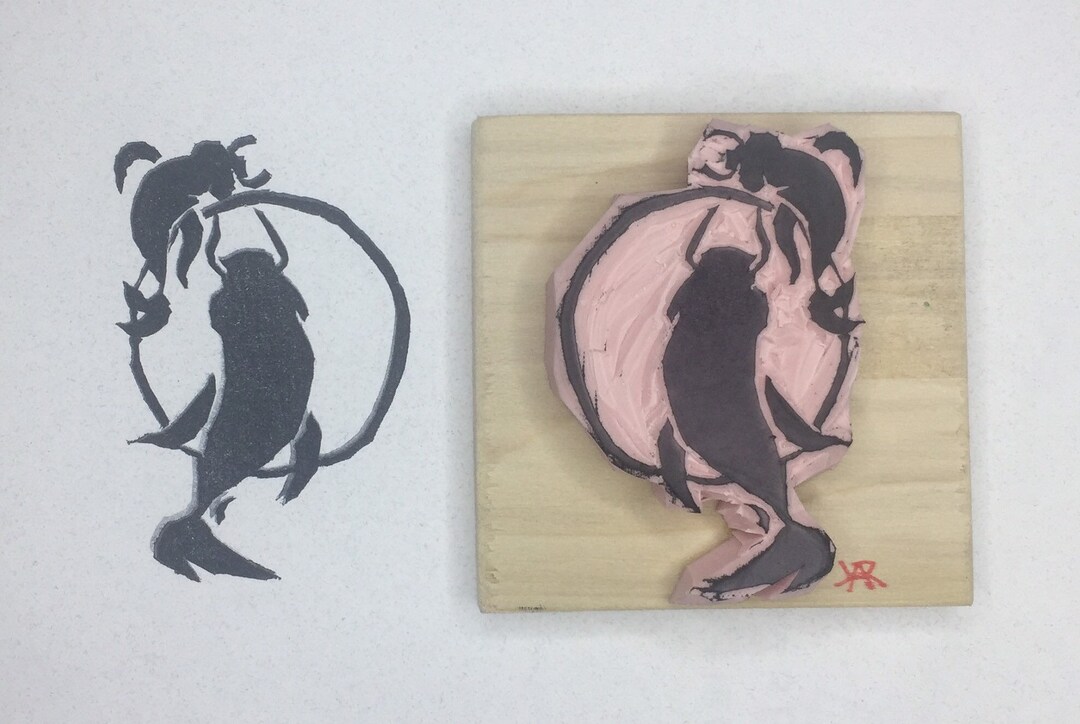 Koi Fish Stamp - Etsy