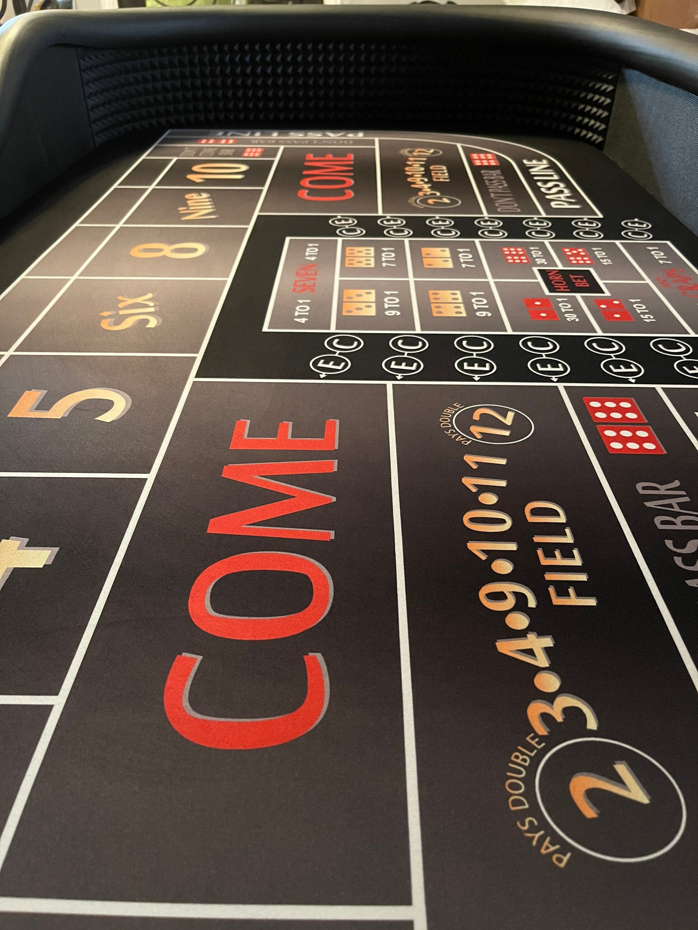 Midnight Craps Table With Diamond Walls and Folding Legs - Etsy