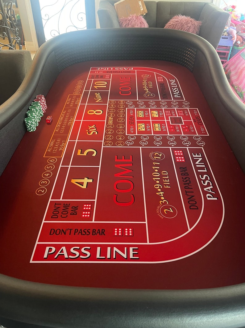 ATS (all Tall Small) & Hop Bets Craps Table, Rubber Diamond Walls, and ...