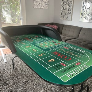 Off the Diamond Wall Craps Table With Folding Legs - Etsy