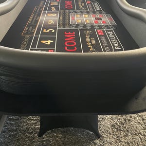 Craps Table ATS and Hop Bets, Drink Ledge, Diamond Walls, & Folding ...