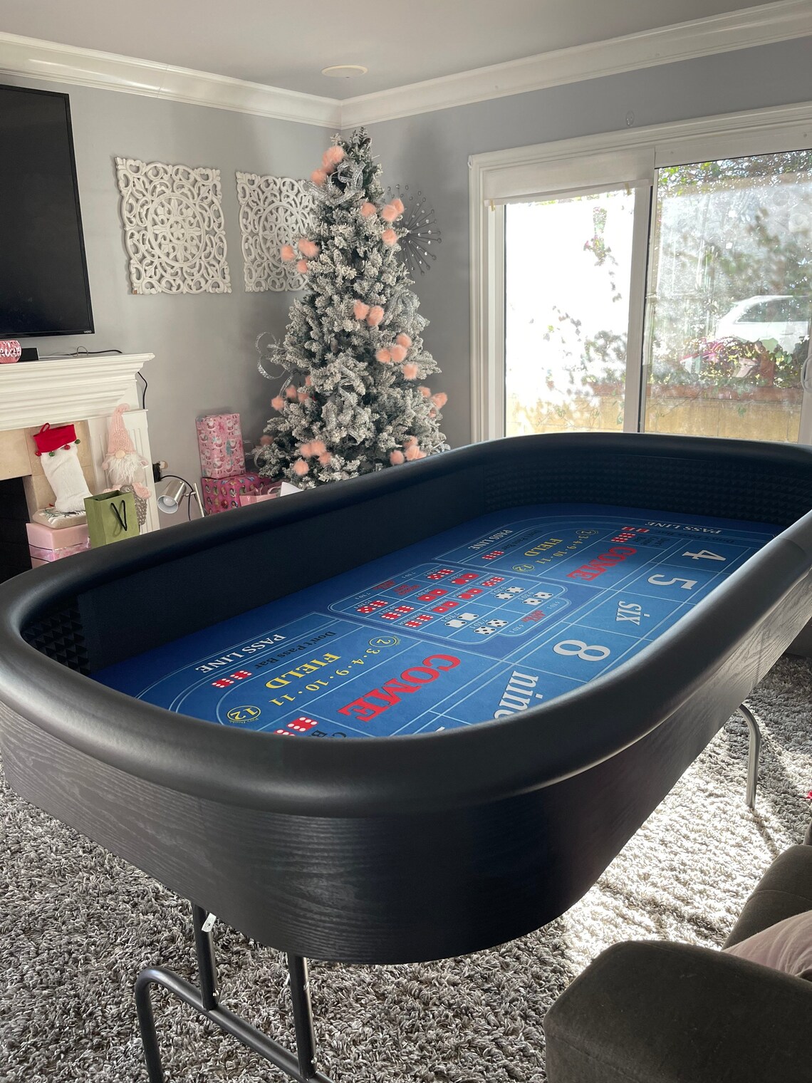 Blue Diamond Craps Table With Folding Legs | Etsy