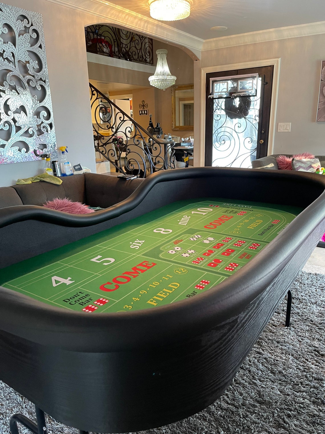 Craps Table With Folding Legs / Perfect for Home - Etsy