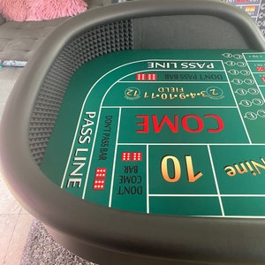 Off the Diamond Wall Craps Table With Folding Legs - Etsy
