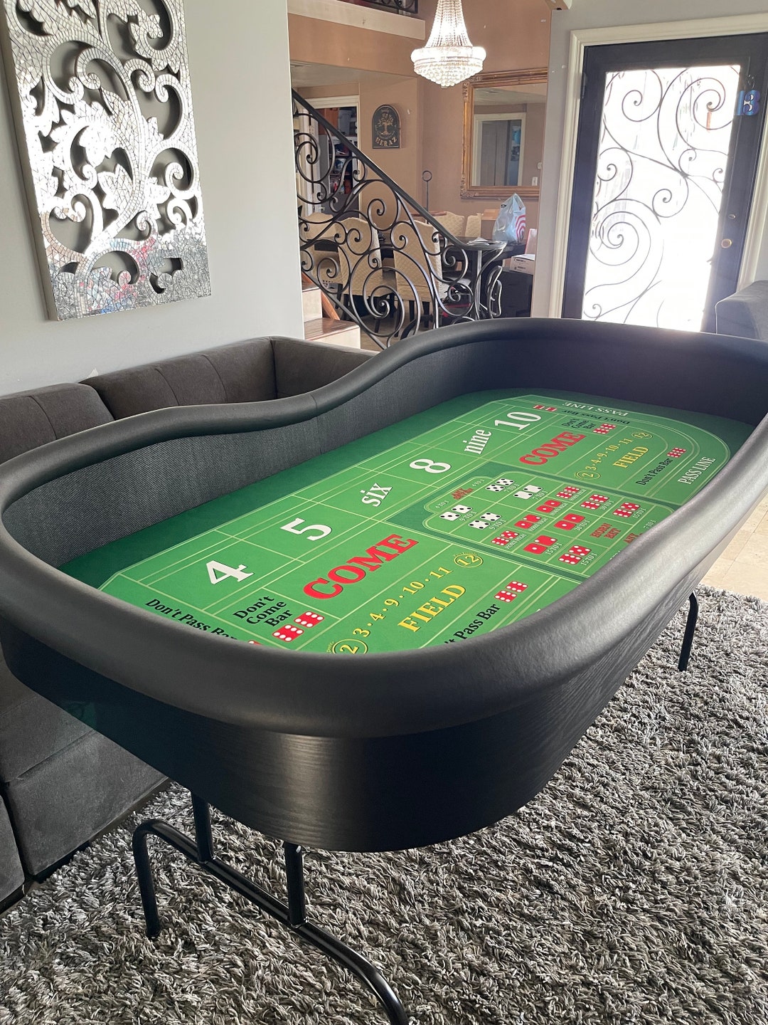 Craps Table With Folding Legs / Perfect for Home - Etsy