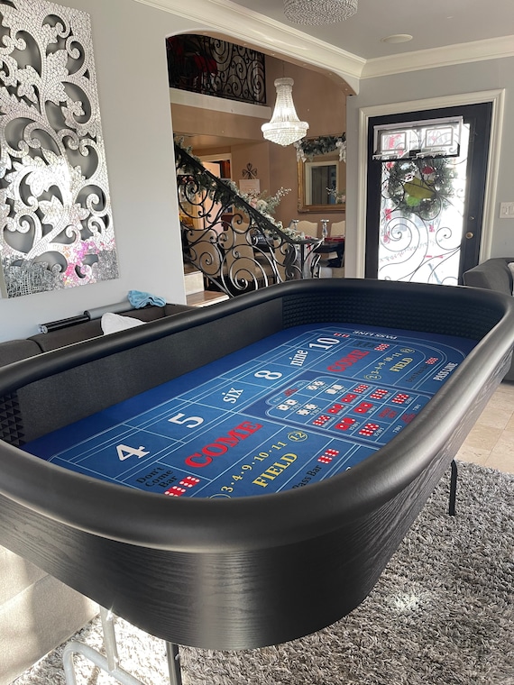 Blue Diamond Craps Table With Folding Legs | Etsy
