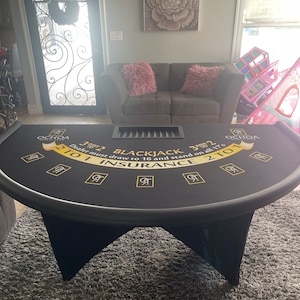 Customize Your Blackjack Table With Your Name or Logo - Etsy