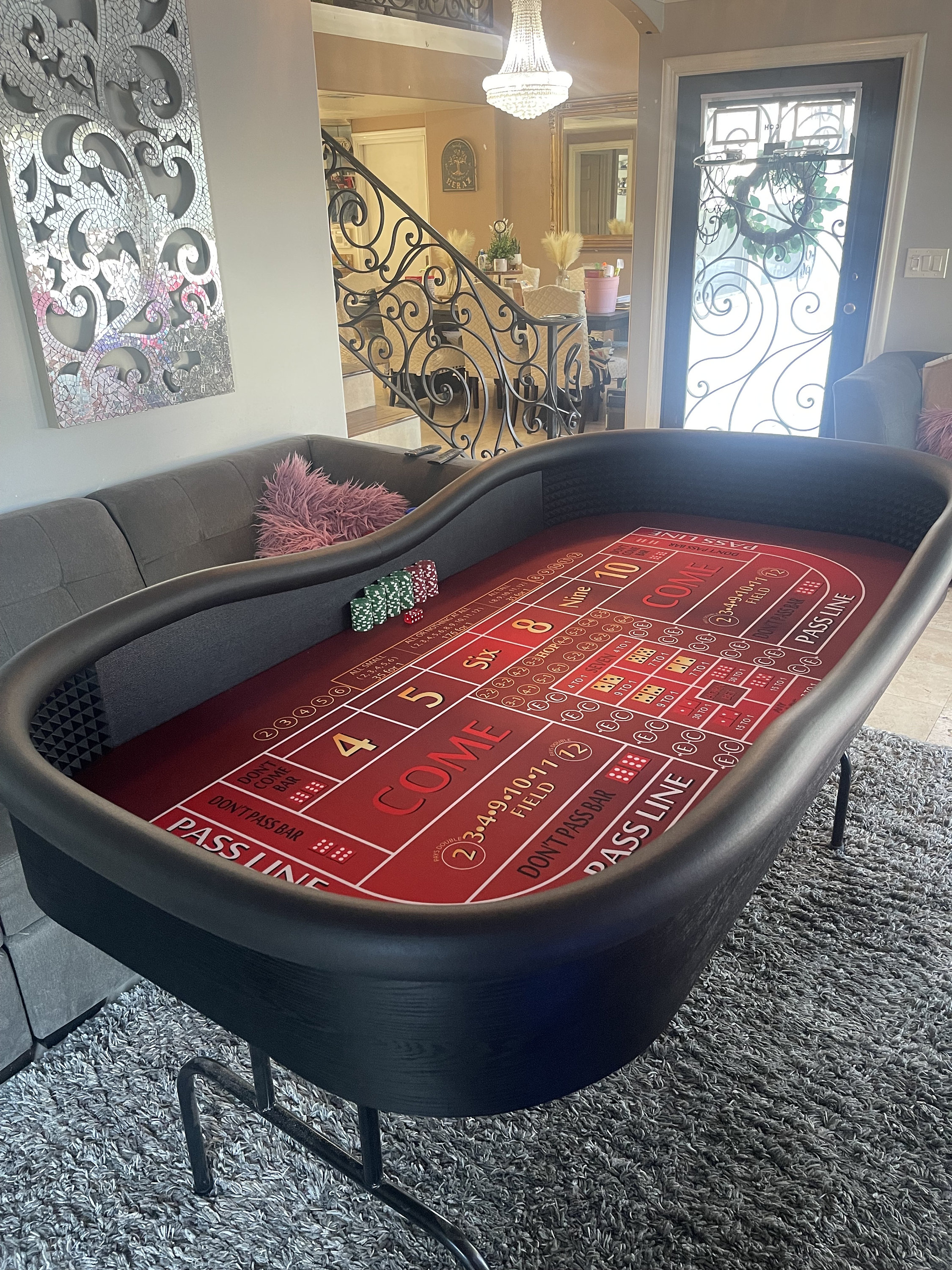 ATS (all Tall Small) & Hop Bets Craps Table, Rubber Diamond Walls, and ...