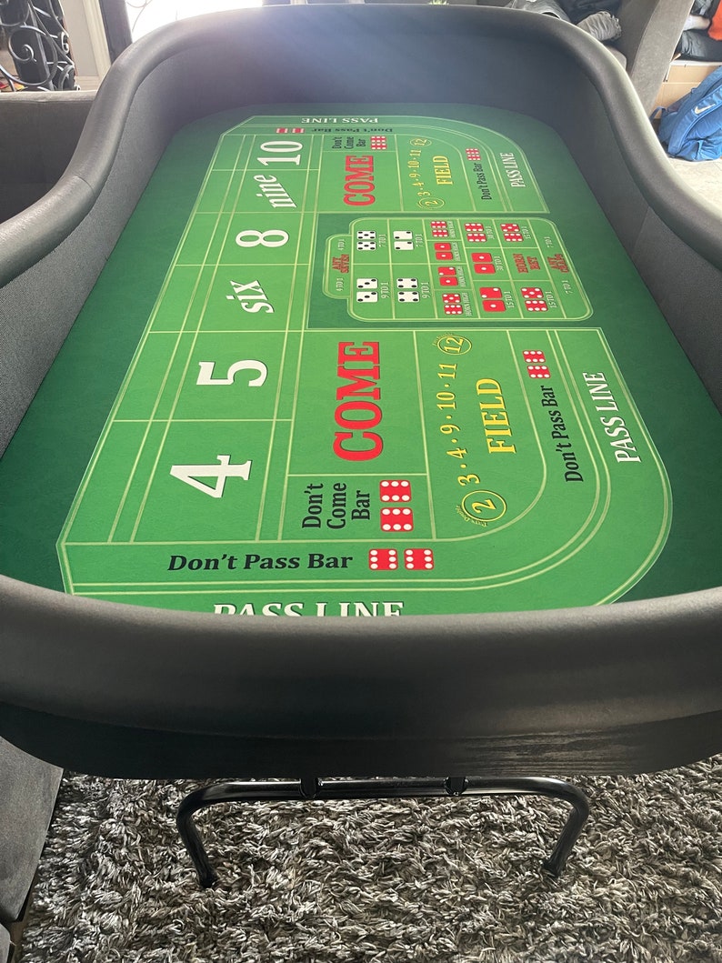 Craps Table With Folding Legs / Perfect for Home - Etsy
