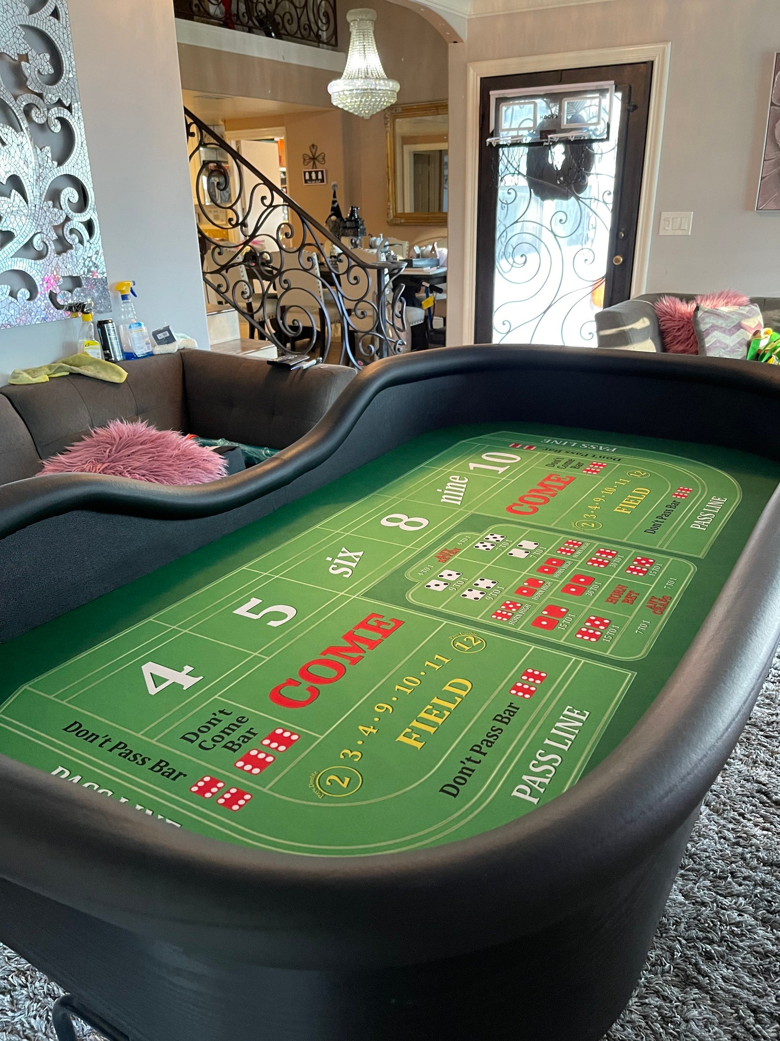 Craps Table With Folding Legs / Perfect for Home - Etsy
