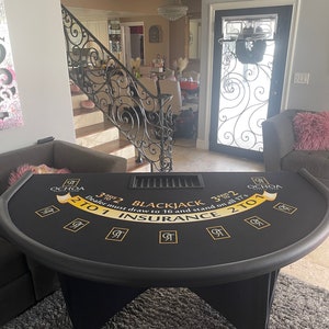 Customize Your Blackjack Table With Your Name or Logo - Etsy