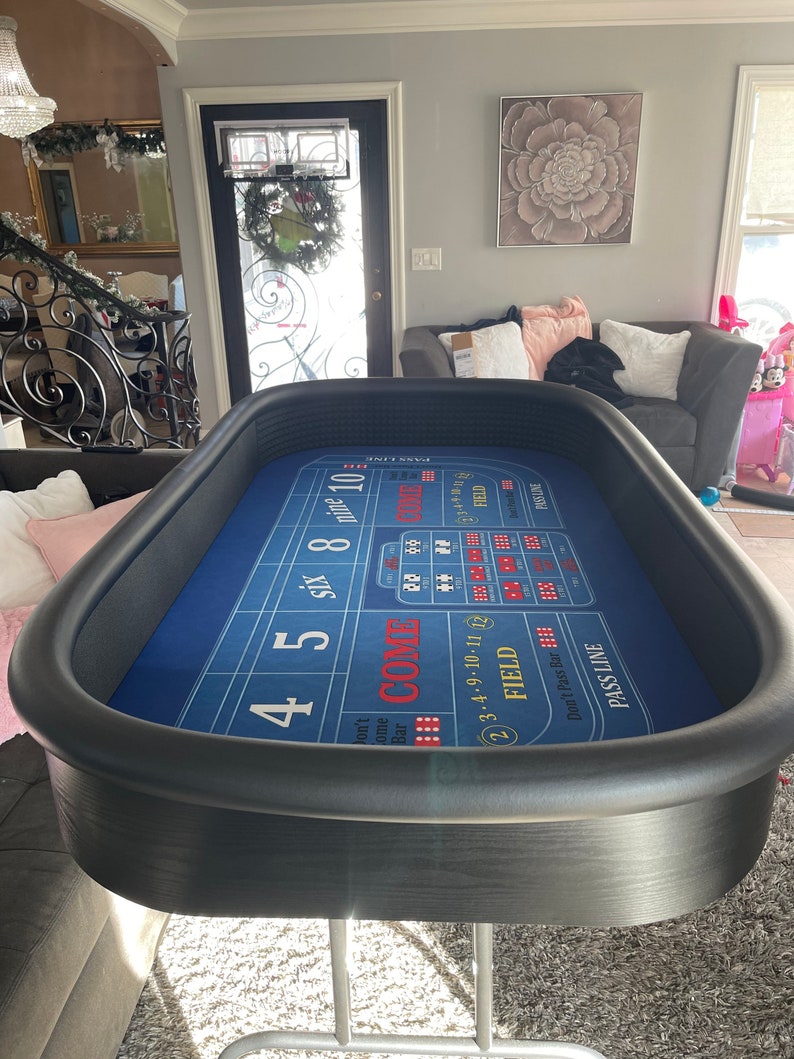 Blue Diamond Craps Table With Folding Legs | Etsy