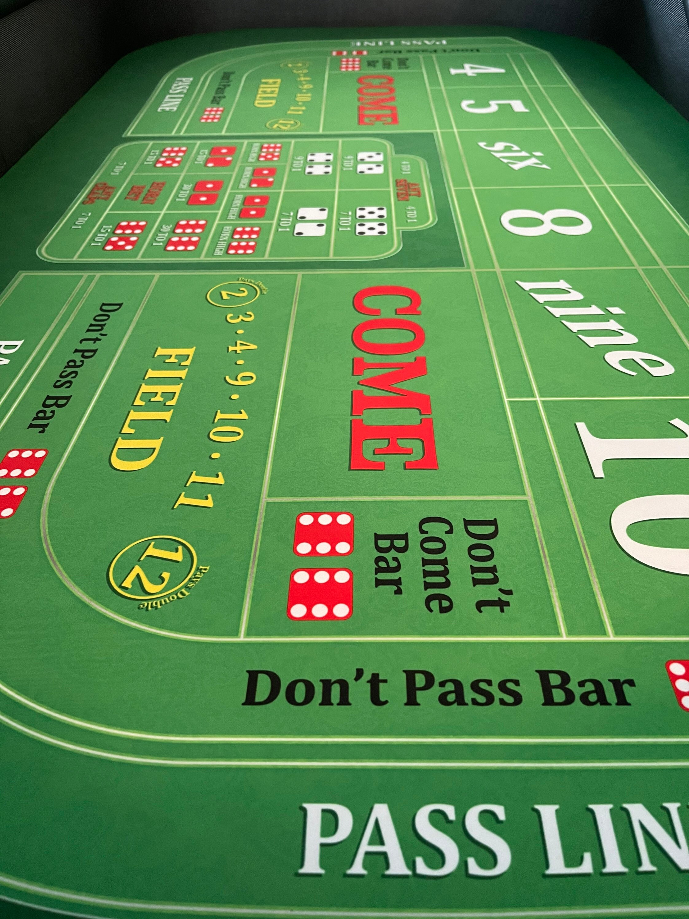 Craps Table With Folding Legs / Perfect for Home - Etsy