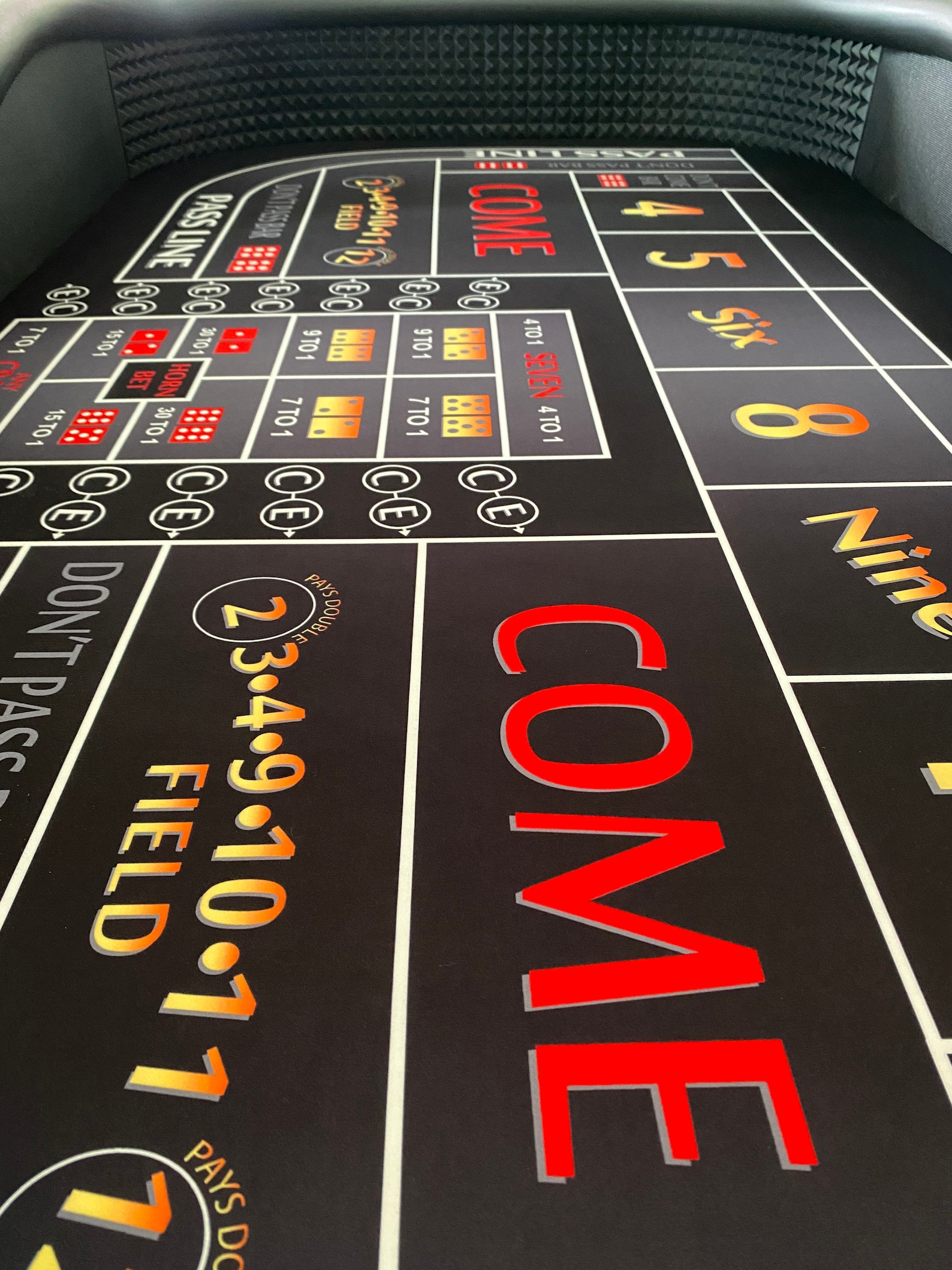 Sharp Craps Table With Diamond Walls and Folding Legs - Etsy