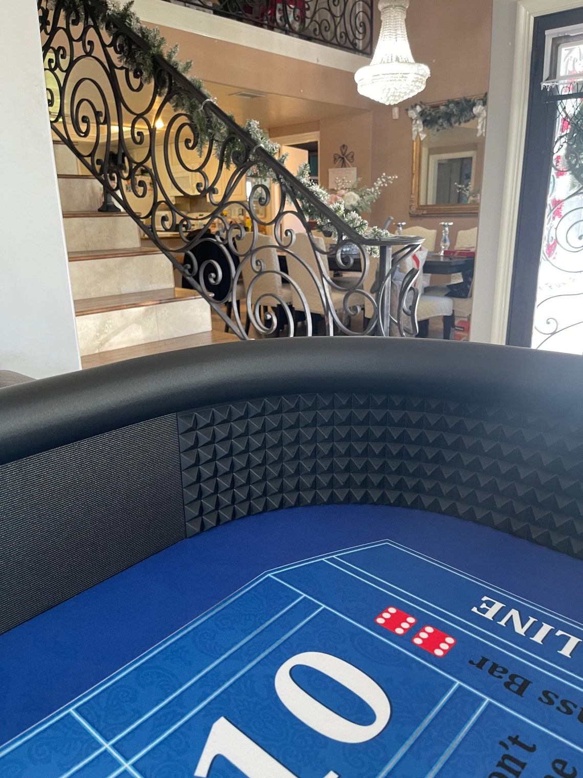 Blue Diamond Craps Table With Folding Legs | Etsy