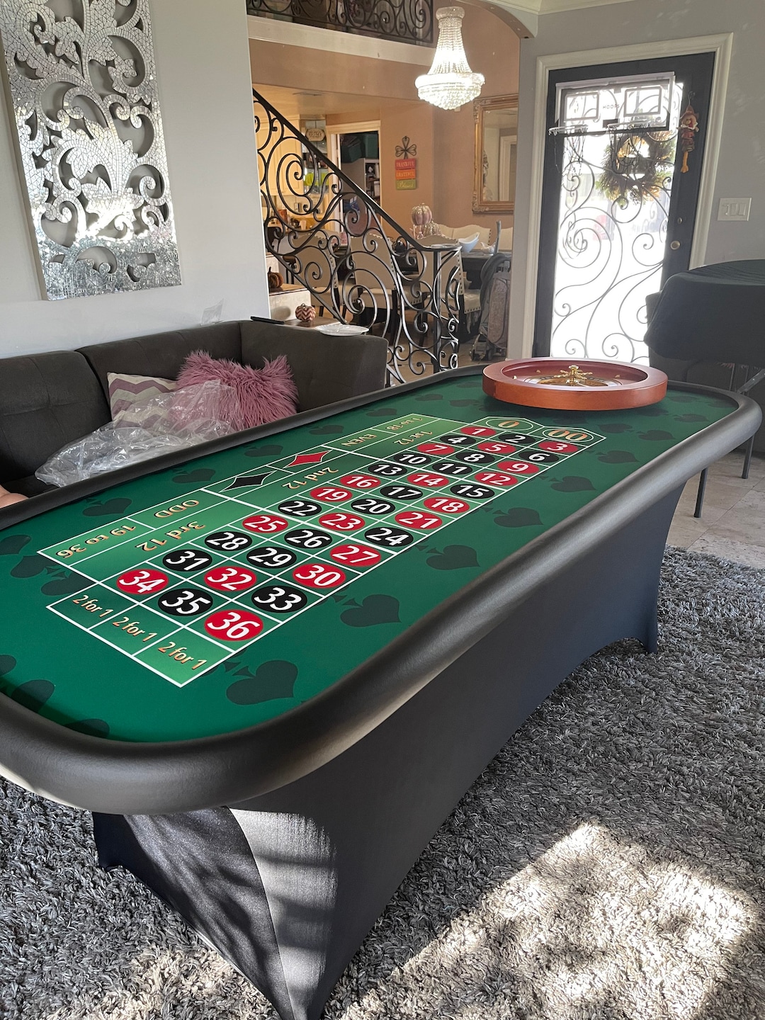 Roulette Table With 20" Wheel - Etsy