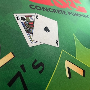 Blackjack Table Green With Folding Legs - Etsy