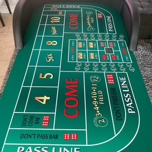 Off the Diamond Wall Craps Table With Folding Legs - Etsy