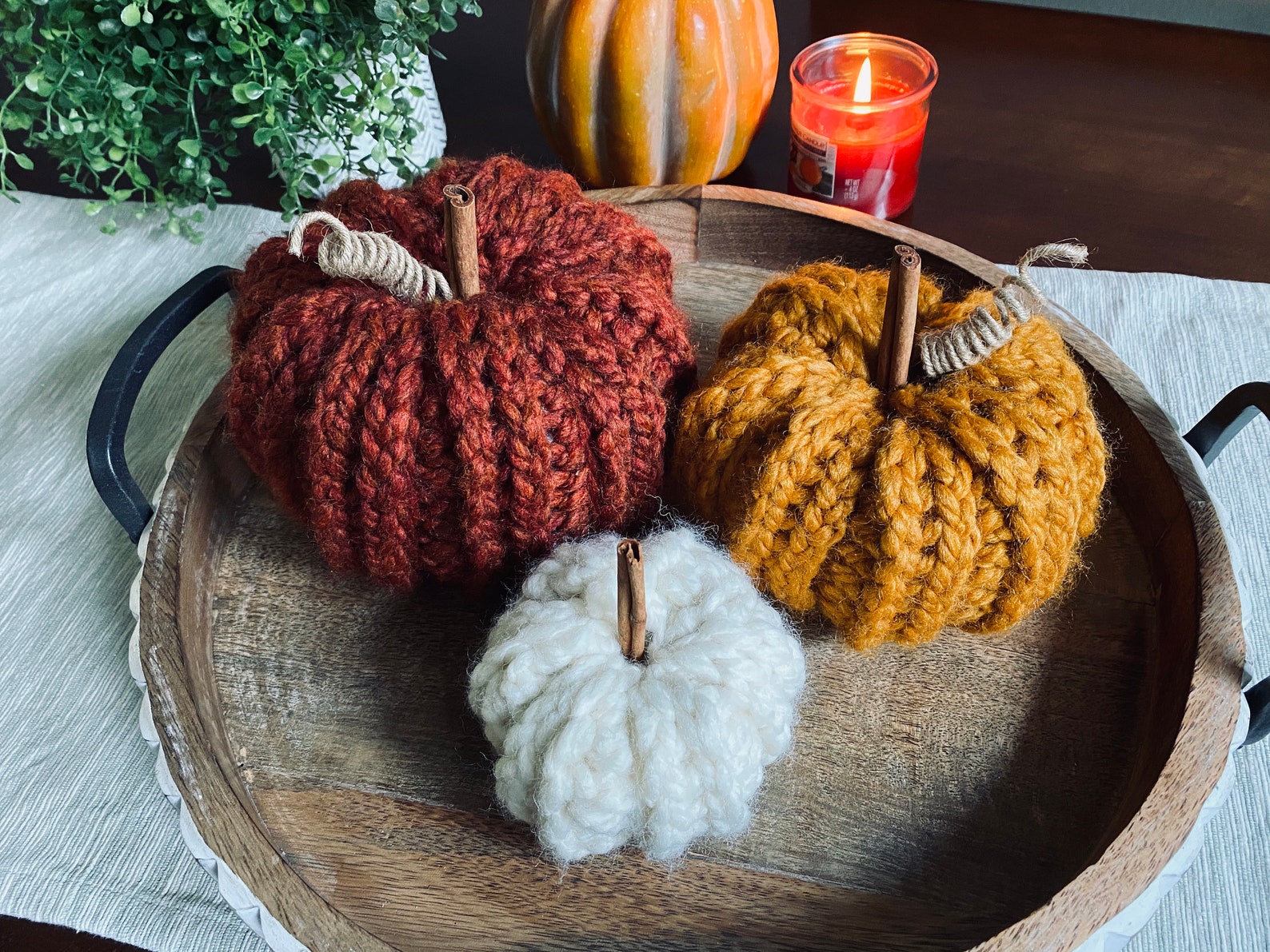 Crochet Rustic Farmhouse Pumpkins - Etsy