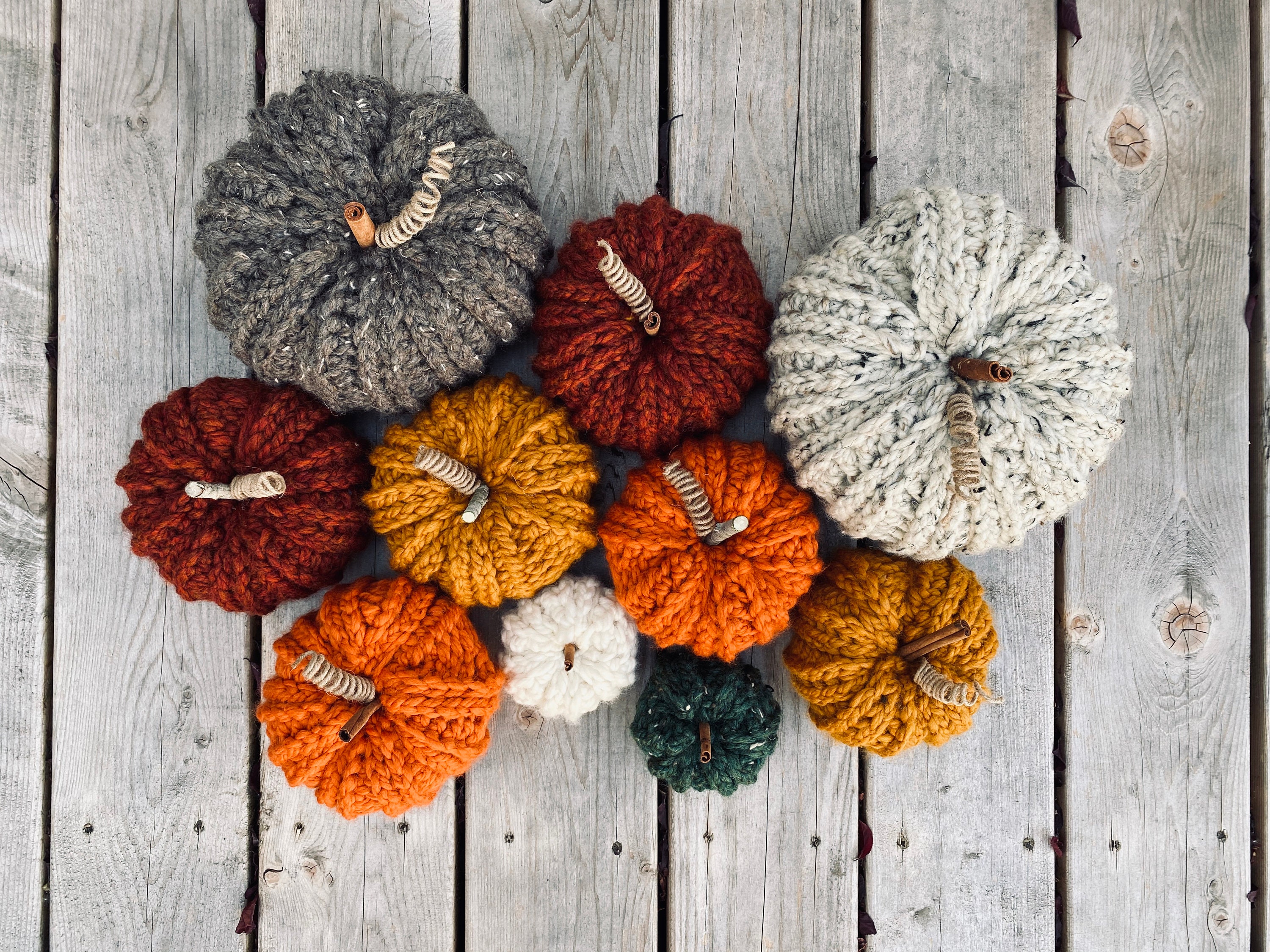 Crochet Rustic Farmhouse Pumpkins - Etsy