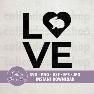 Bunny Rabbit Love SVG Cut File | T-shirt Svg Design, 4-H Show, Bun ...