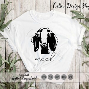 Meeh Goat SVG File for Vinyl or Stencil Sign Png, Dxf, Eps, Jpg for ...