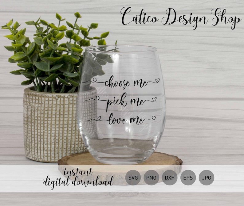 Choose Me, Pick Me, Love Me Grey's Anatomy Quote, SVG File Anniversary ...