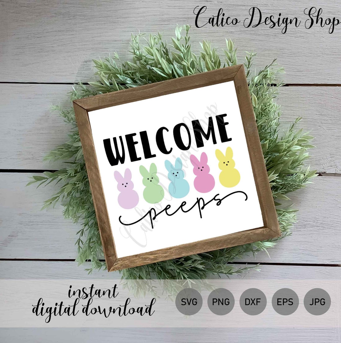 Welcome Peeps - SVG File for Cutting - Svg, Png, Dxf, Eps, Jpg - Cricut ...