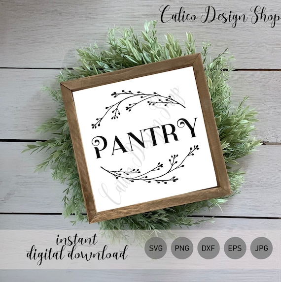 Pantry SVG File for Cutting Svg Png Dxf Eps Jpg Cricut - Etsy