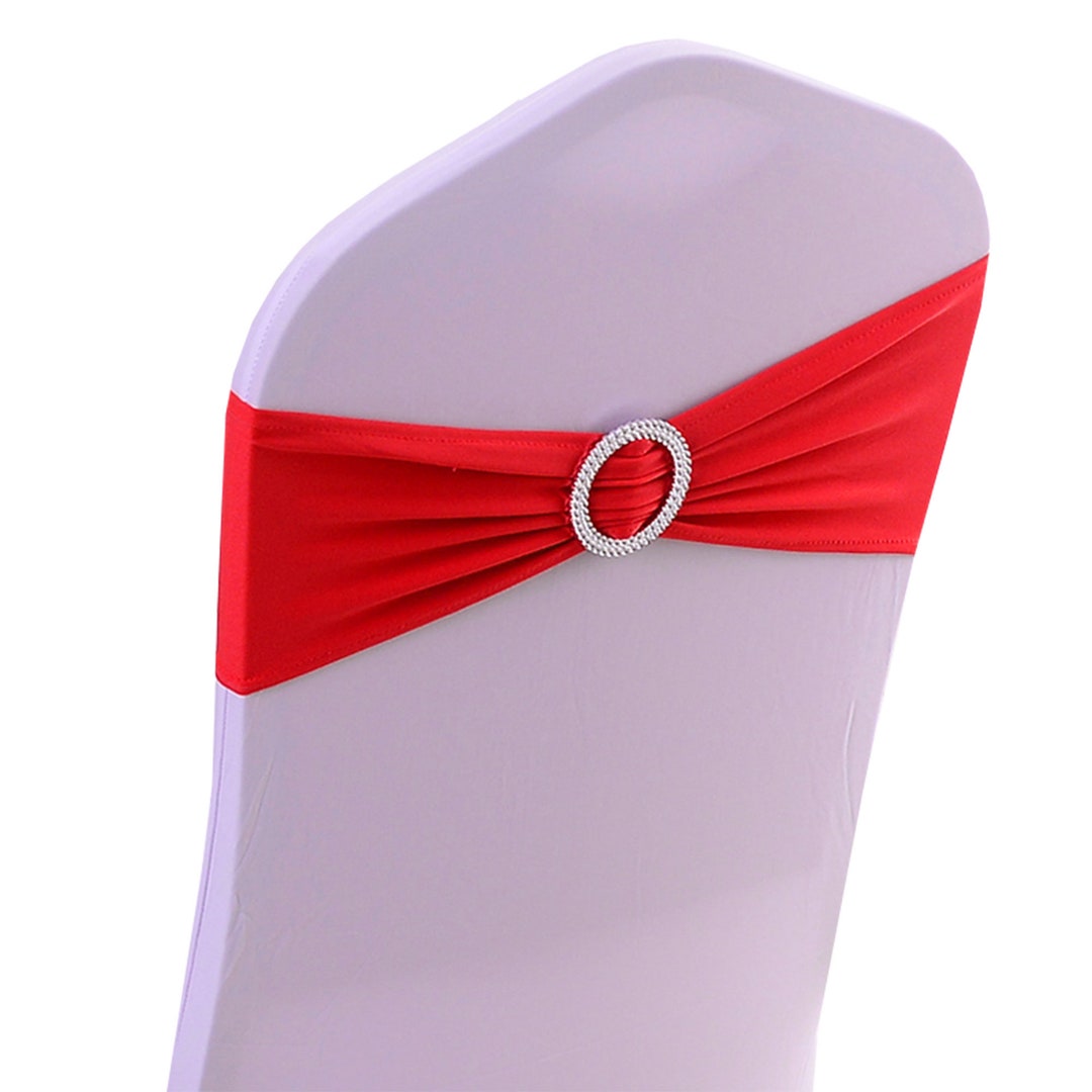 Lycra SPANDEX Double Fabric BANDS for Chair Cover Round Buckle Elastic ...