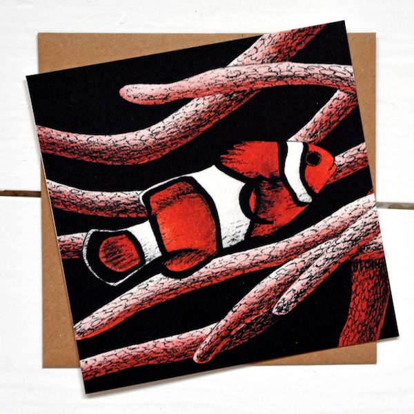 Clownfish Birthday Card - Etsy