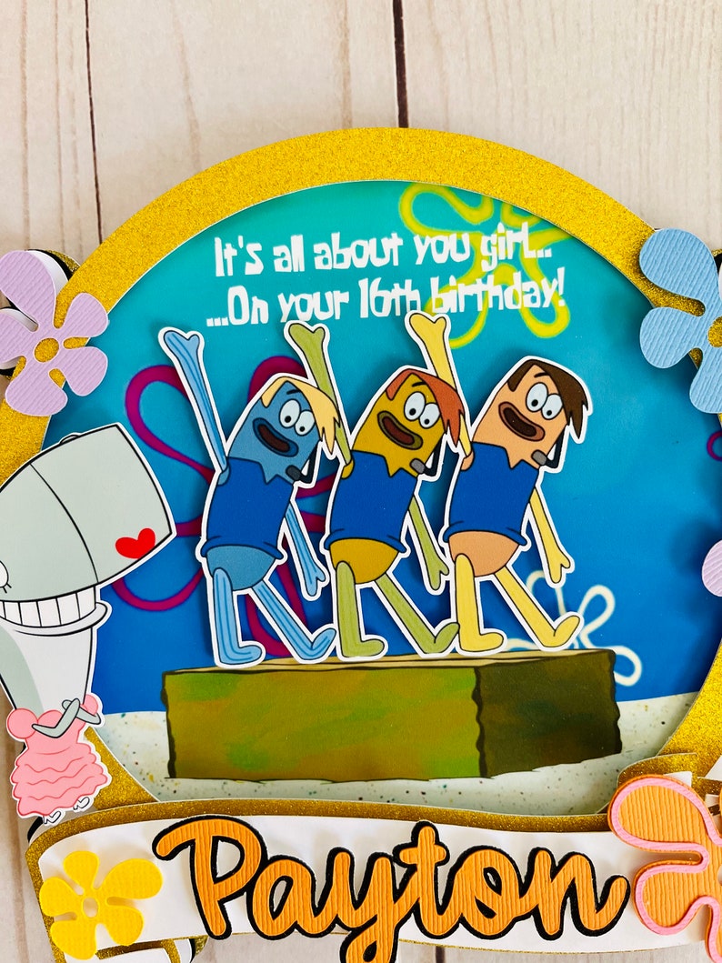 Boys Who Cry Cake Topper Spongebob Pearl Centerpiece The Etsy Australia Boys Who Cry Cake Topper Spongebob Pearl Centerpiece The Etsy Australia