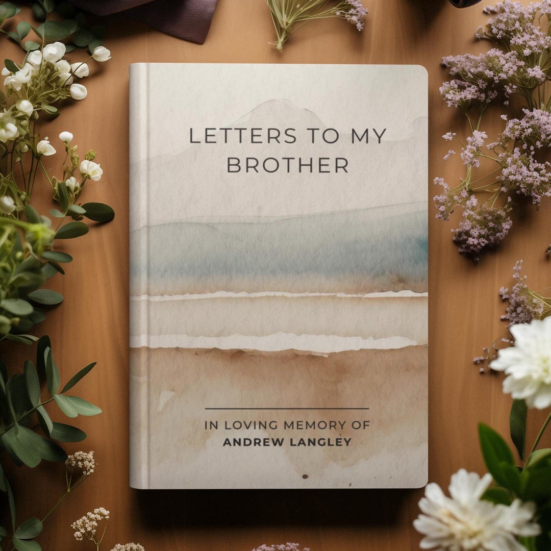Letters to My Brother Grief Journal – Personalized Memorial Keepsake - Etsy