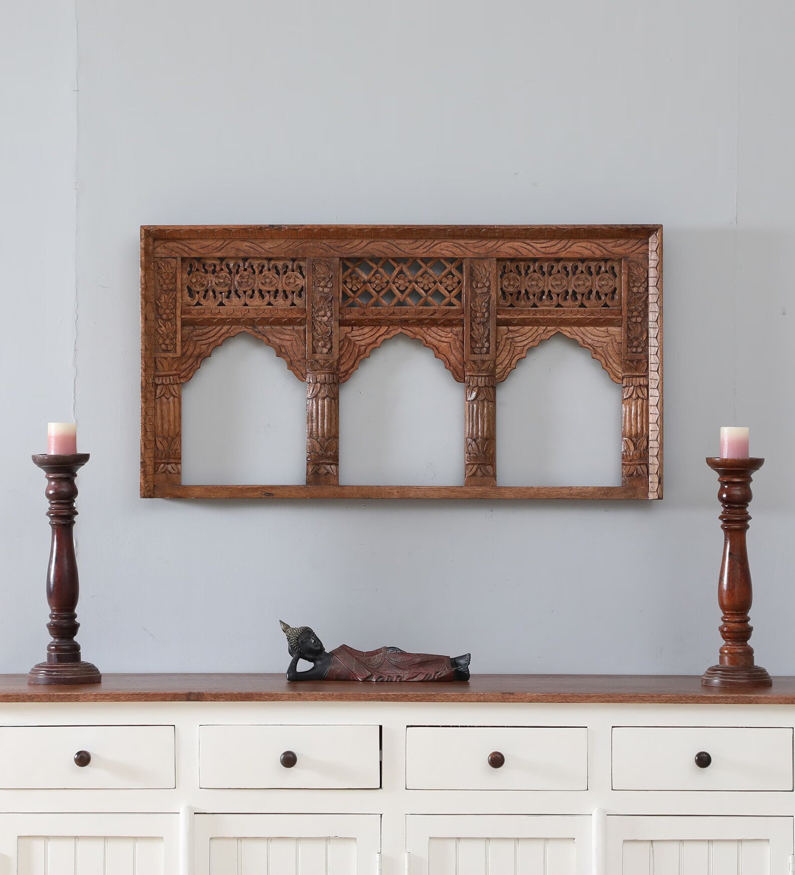Hand-carved Solid Wood Jharokha Wall Hanging From India - Etsy
