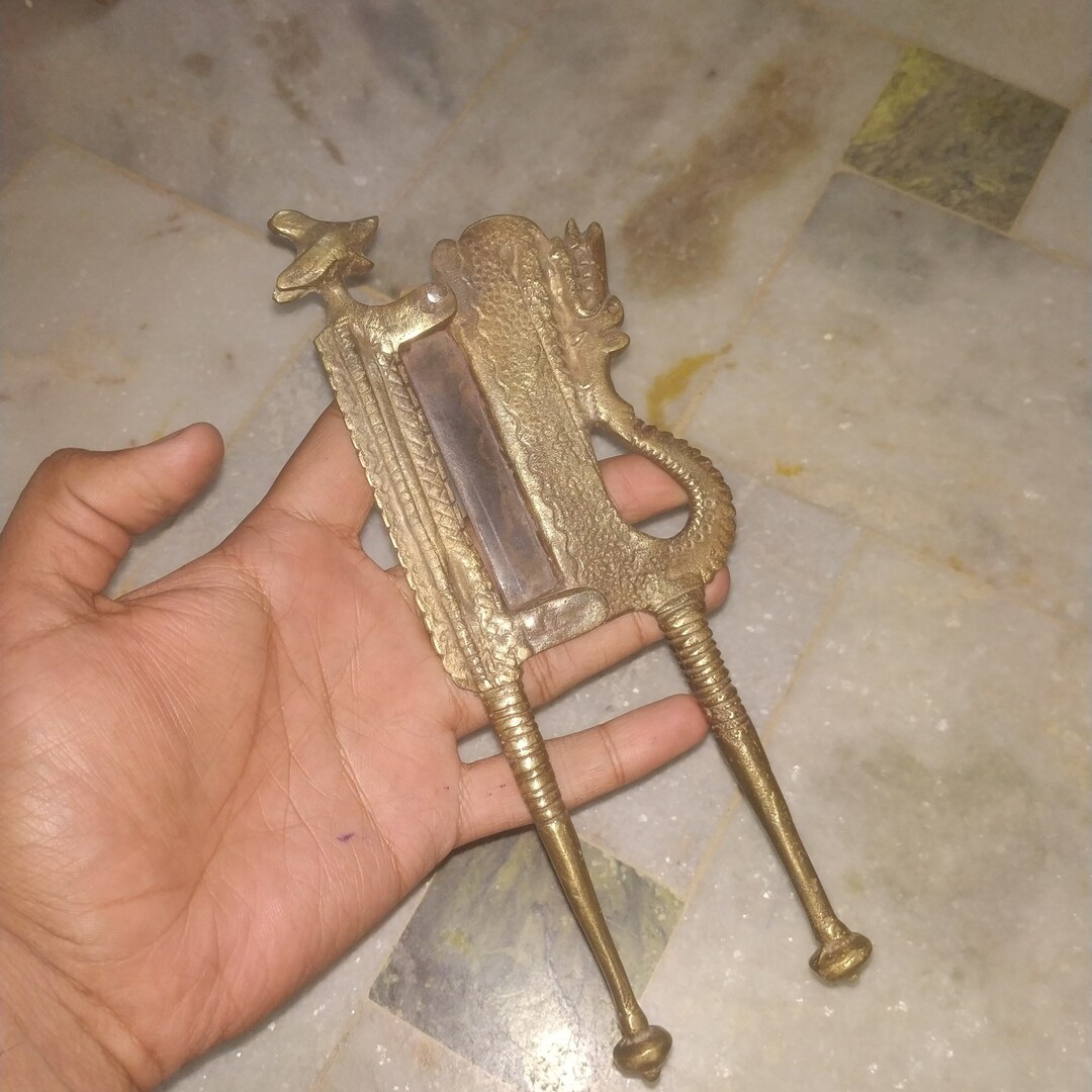 Antique Brass Betel Nut and Walnut Cutter / Vintage Nut Cutter /indian ...