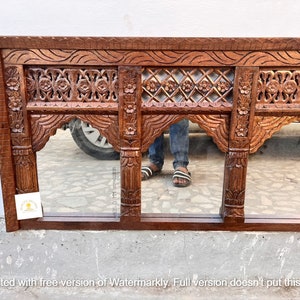 Solid Wood Jharokha Hand Carved by Indian Artisians/ Handmade and Hand ...